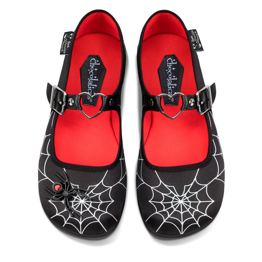 Chocolaticas® Widow Heart Women's Mary Jane Flat – Hot Chocolate Design