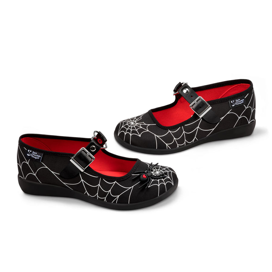 Chocolaticas® Widow Heart Women's Mary Jane Flat – Hot Chocolate Design