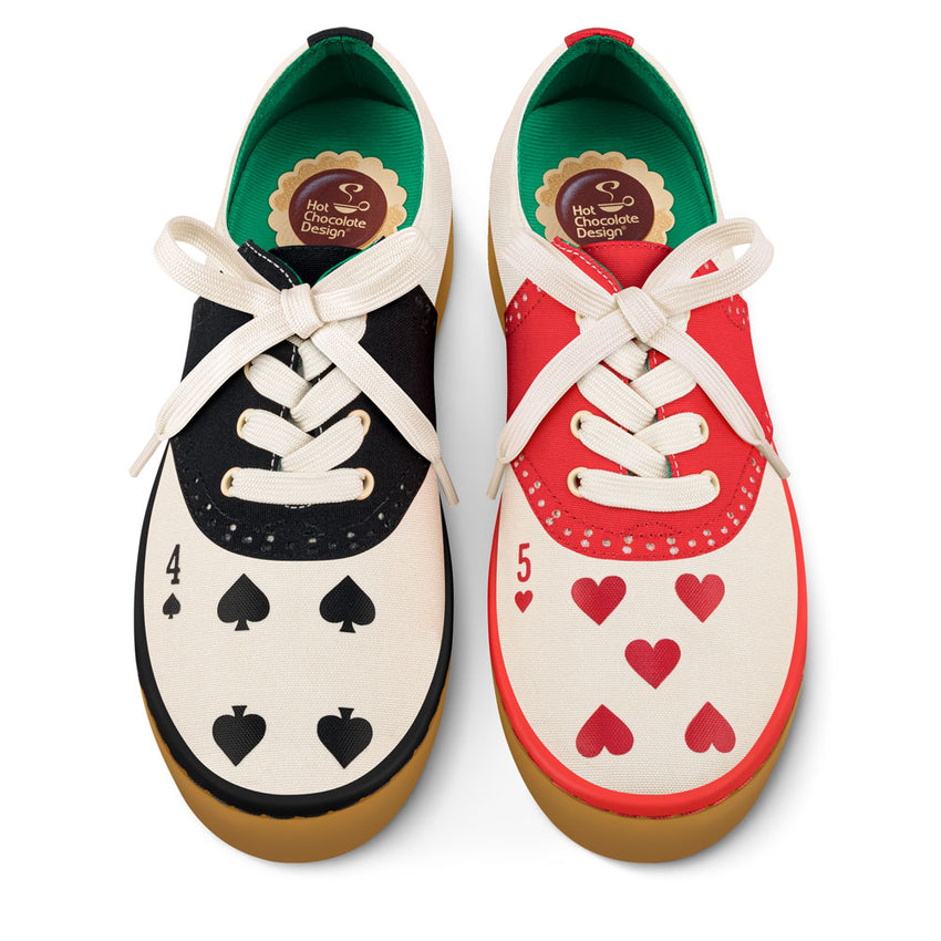 Hearts Women's Casual Sneakers – Hot Chocolate Design