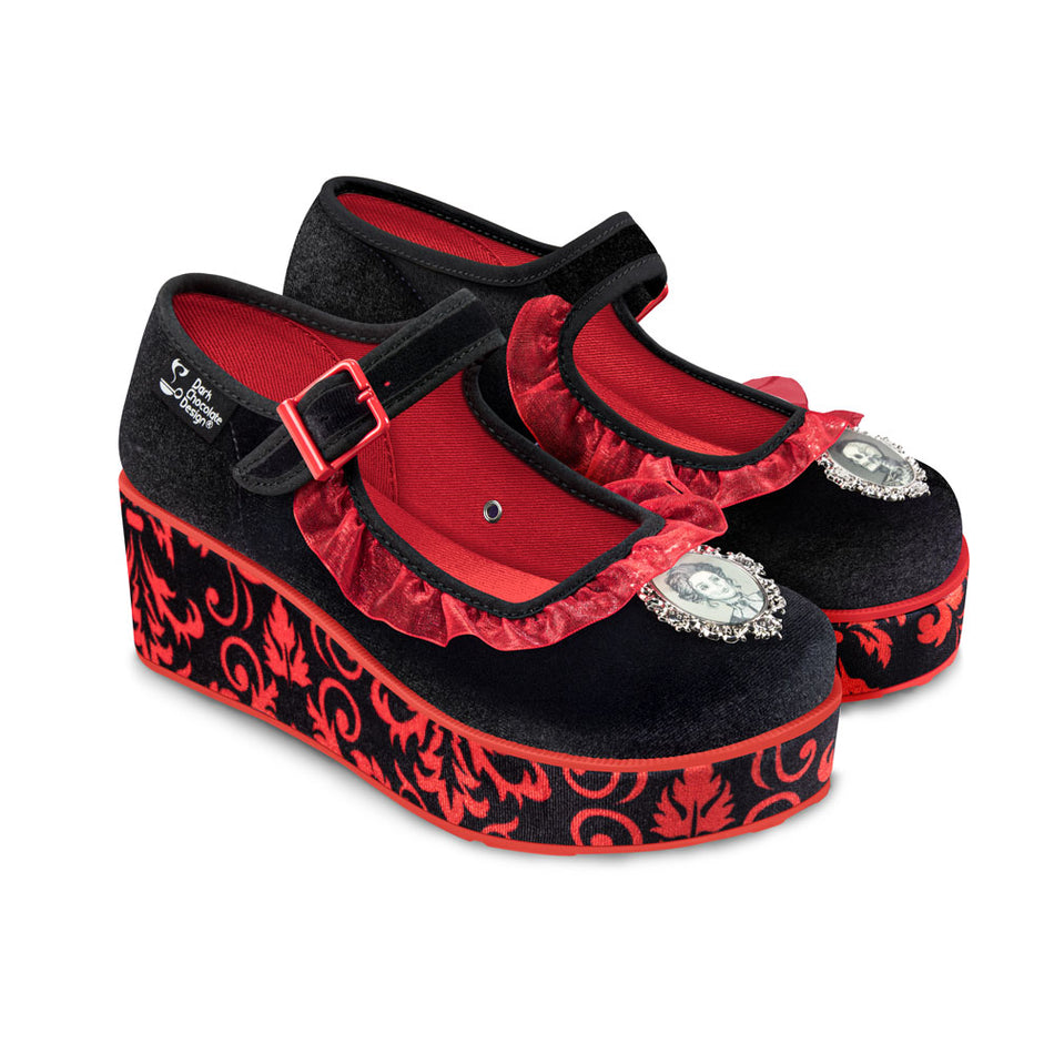 Chocolaticas® Memento Mori Women's Mary Jane Platform – Hot Chocolate ...