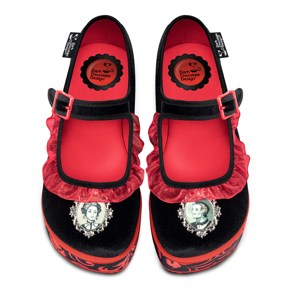 Chocolaticas® Memento Mori Women's Mary Jane Platform – Hot Chocolate ...